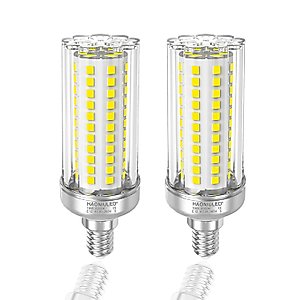 HAONIULED LED Light Bulb E12 Base 16W LED Candelabra Bulb 150 Watt Equivalent, Cool White 6000K 1900 Lumen Non-Dimmable Suitable for Home Indoor attic Corridor Garage Pack of 2