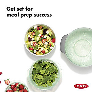 OXO Good Grips 9-Piece Nesting Bowl & Colander Set, Sea Glass