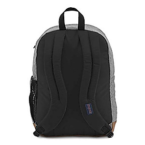 JanSport Backpack, with 15-inch Laptop Sleeve, Grey Letterman - Large Computer Bag Rucksack with 2 Compartments, Ergonomic Straps - Bag for Men, Women