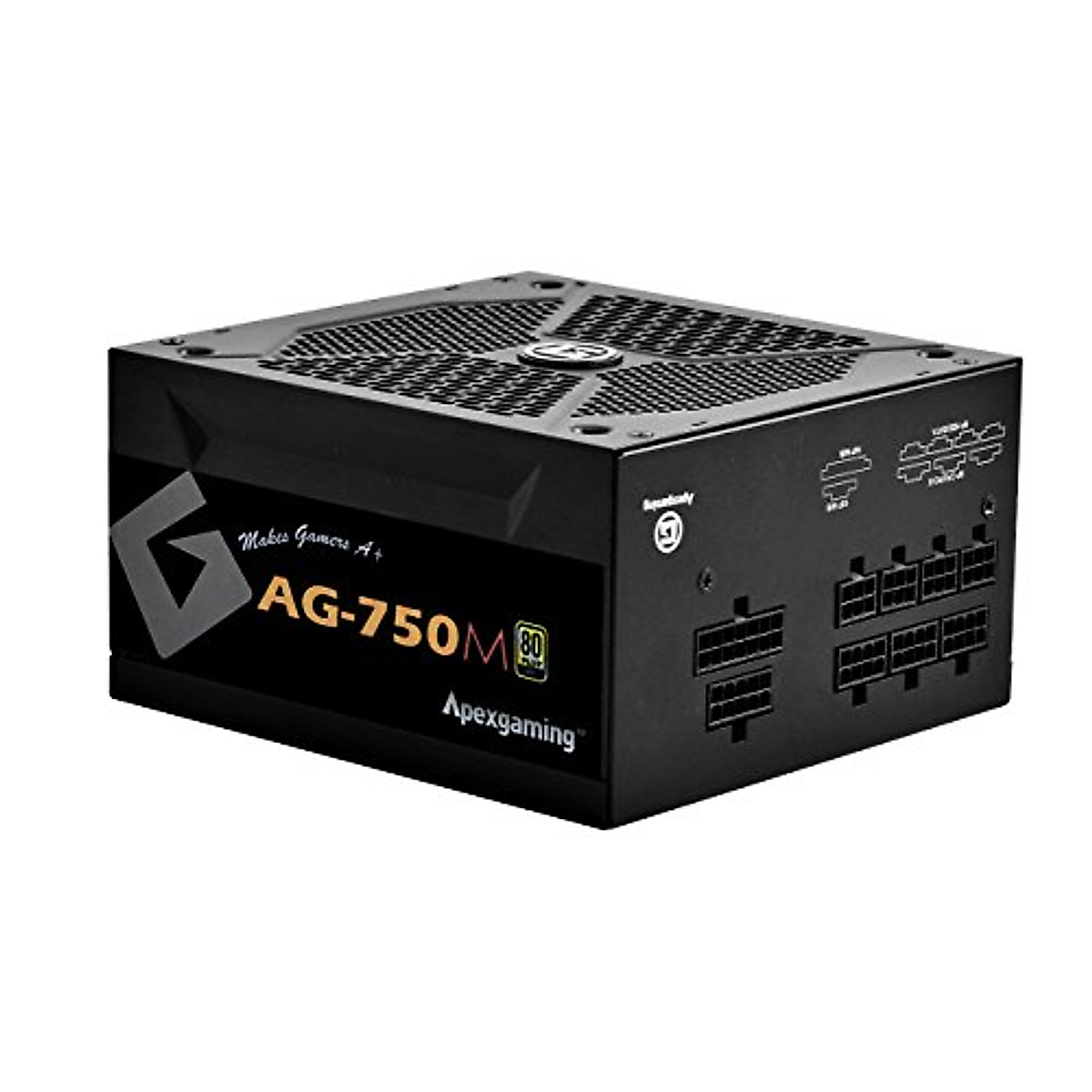 New 2023 80+ Gold Certified Fully Modular 750W High Performance Gaming Power Supply Support RTX3-series & AMD RX6-series GPU ApexGaming AG-750M PSU