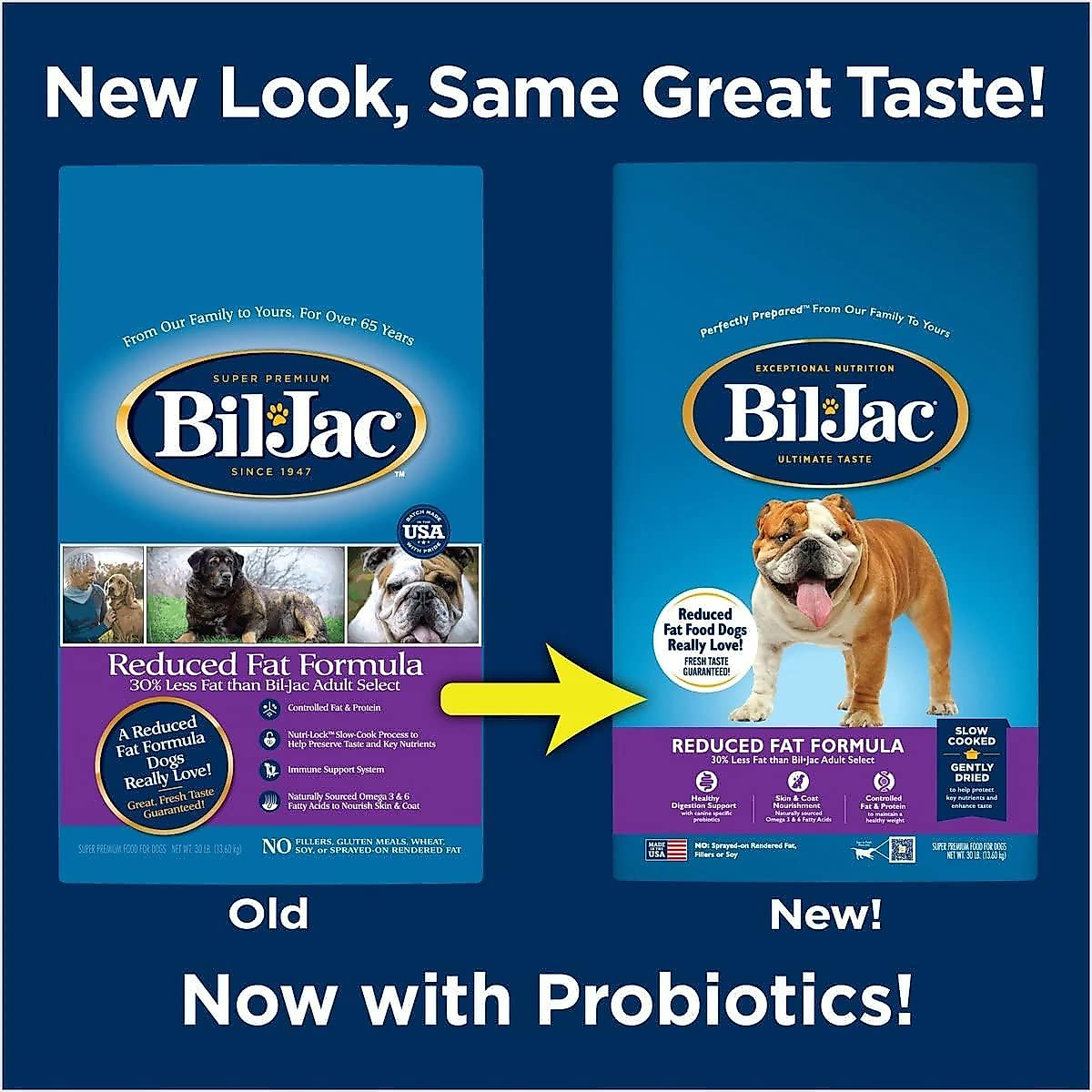 Bil-Jac Dry Dog Food Diet Adult Select Reduced Fat Formula 6 lb Bag (2-Pack) - Small or Large Breed - Super Premium Since 1947