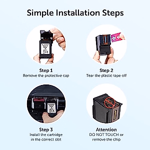 61XL Black Ink Cartridge High Yield Compatible for HP 61 XL Ink Work with HP Envy 4500 4502 5530 5535 5534 Officejet 4630 4635 Deskjet 1000 1010 1510 Printer Remanufactured (2 Pack)