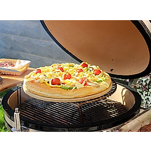 10inch Cordierite Pizza Baking Stone Calzones Bake Sourdough Bread Stone (25.4cm)