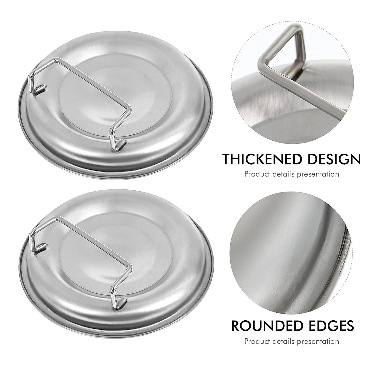 Cabilock 2pcs Soup Shell Holder Hot Pot Ladle Holders Metal Shelf Brackets Steel Ladle Colander Holder Spoon Stand L Brackets for Shelves Ladle Stand Counter Kitchen Rack Stainless Steel