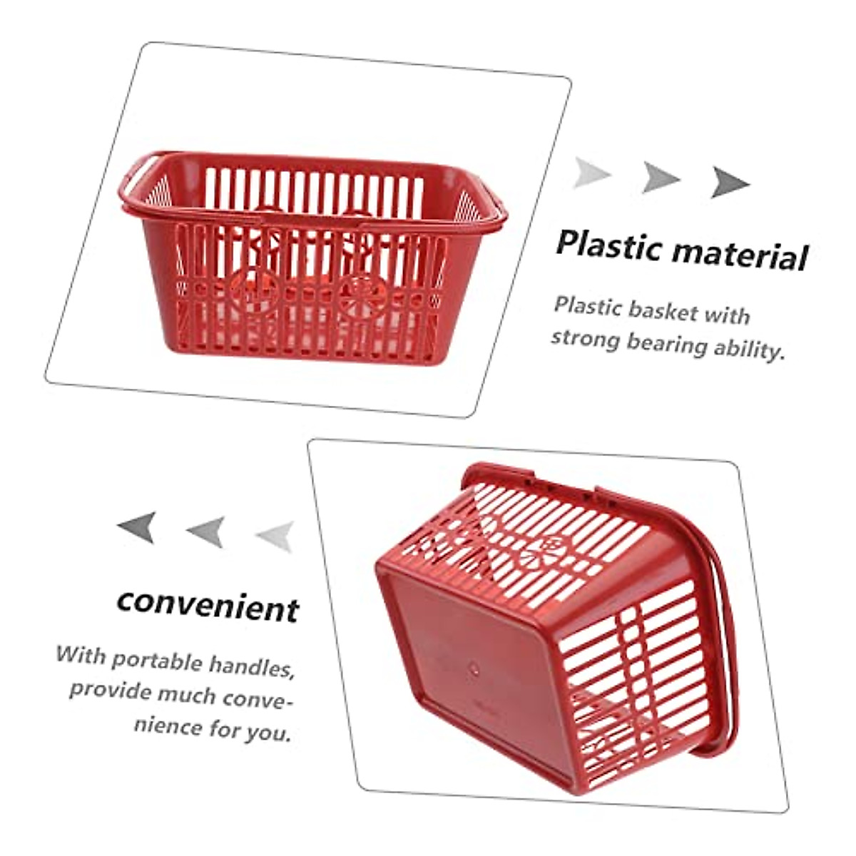 16 Pcs Fruit Picking Basket Plastic Storage Basket Snack Baskets for Candy Containers Portable Organizer Bins for Bathroom Grocery Crate Mini Containers Fig Baskets Pack