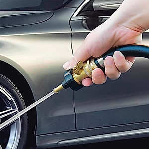 LIULO TOOL Brass Garden Hose Shut-Off Valve, 2 Pack 3/4 Inch Heavy Duty Solid Brass Garden Hose Shut Off Valve with 4 Extra Rubber Washers