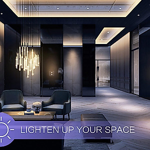 RuLEDne MR16 GU5.3 Halogen Bulbs 42W Dimmable Warm White 2800k, AC 120V GU5.3 Bulb, Non Flicker, 360 Beam Angle, Bright MR16 Halogen Light Bulbs for Home Lighting