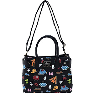 Loungefly x Disney Classic Character Clothing Crossbody Purse (One Size, Multi)