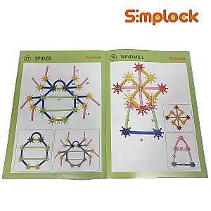 SIMPLOCK KIDS200 Educational Toys for Kids Building Toys Creative Toys Kit Gift Set for Preschool Kindergarten Elementary School Group Activity Teaching Aid Education Method