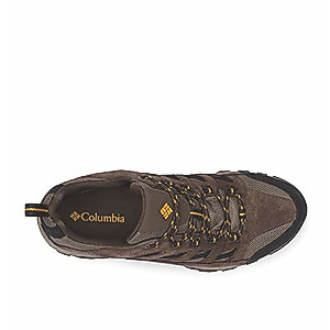 Columbia mens Crestwood Waterproof Hiking Shoe, Mud/Squash, 8.5 Wide US
