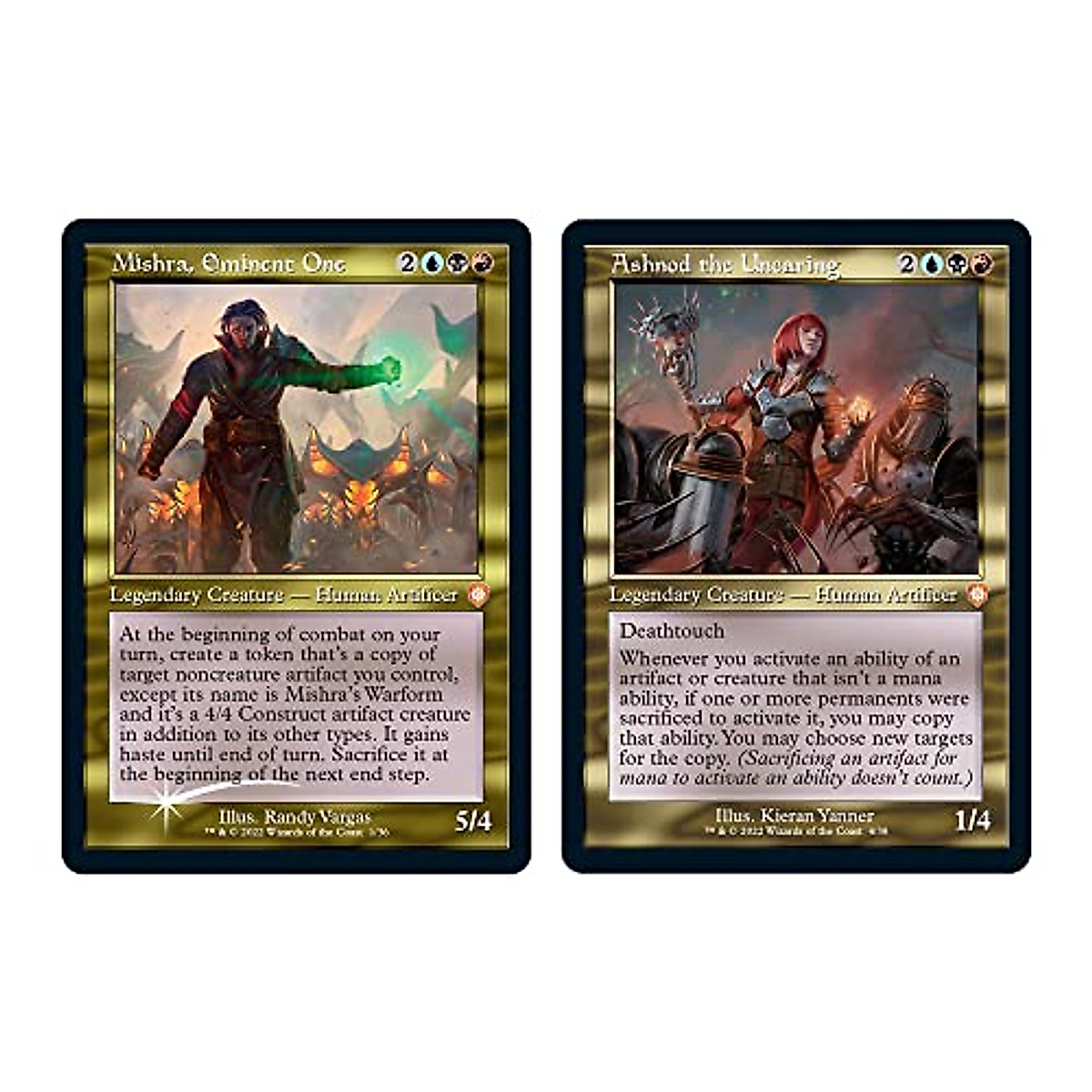 Magic: The Gathering The Brothers’ War Retro-Frame Commander Deck - Mishra’s Burnished Banner (Blue-Black-Red) + Collector Booster Sample Pack