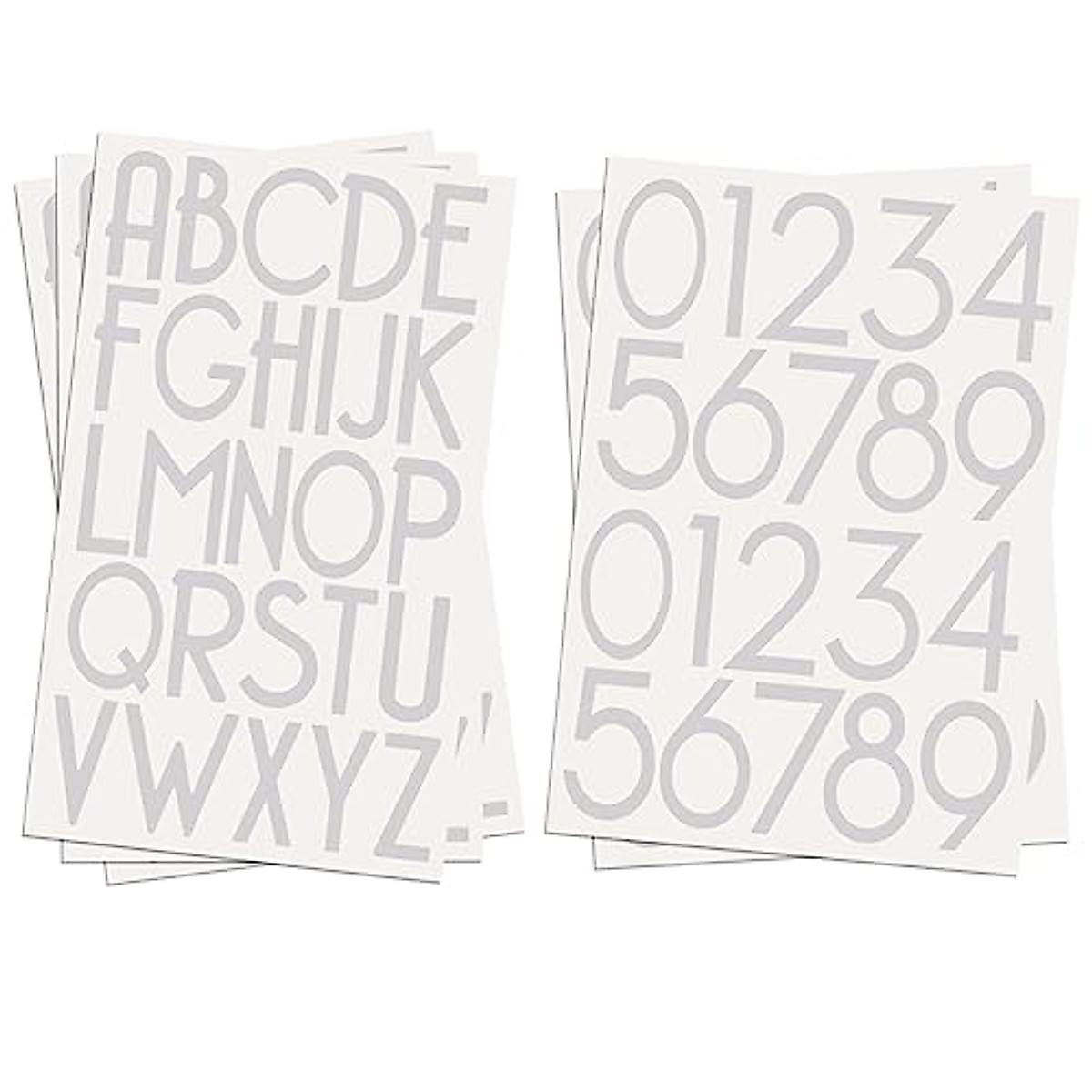 2 inch Self-Adhesive Vinyl Letters Numbers Kit, Modern Mailbox Numbers Sticker for Mailbox, Signs, Window, Door, Cars, Trucks, Home, Business, Address Number, Name, Craft (Lavender)