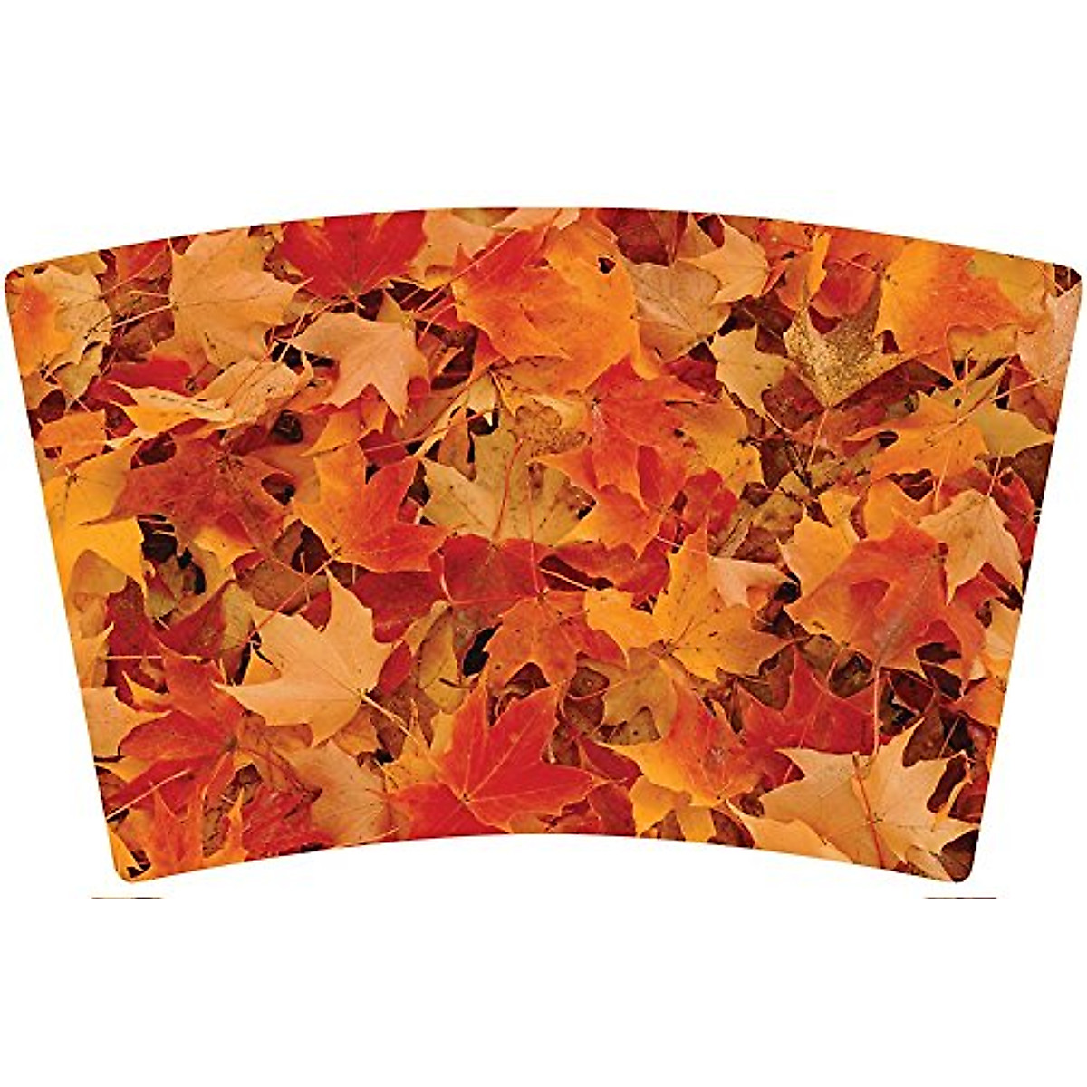 Mugzie brand 20-Ounce Travel Mug with Insulated Wetsuit Cover - Fall Leaves