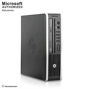 HP Desktop PC Computer USFF Elite 8200, Intel Quad Core i5-2400S up to 3.3GHz, 4G DDR3, 500G, WiFi, BT, VGA, DP, Windows 10 Pro 64 Bit-Multi-Language Supports English/Spanish/French(Renewed)