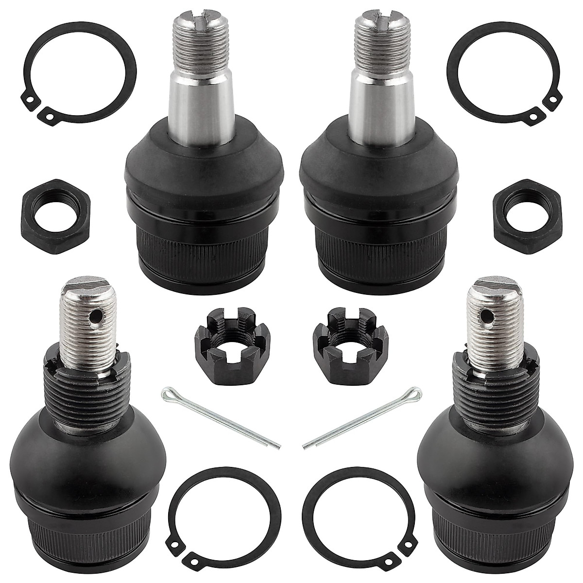 YMAUGP All (4) Front Upper and Lower Ball Joint K8194 K8195 For Chevy K10 K20 V10 V20,For Dodge W100 W150 W200 W250 W300 W350, For Ford F100 F1500 F250,For GMC Jimmy K15 K1500 K25 K2500 V1500 V2500