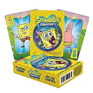 AQUARIUS SpongeBob Playing Cards - SpongeBob SquarePants Themed Deck of Cards for Your Favorite Card Games - Officially Licensed SpongeBob Merchandise & Collectibles