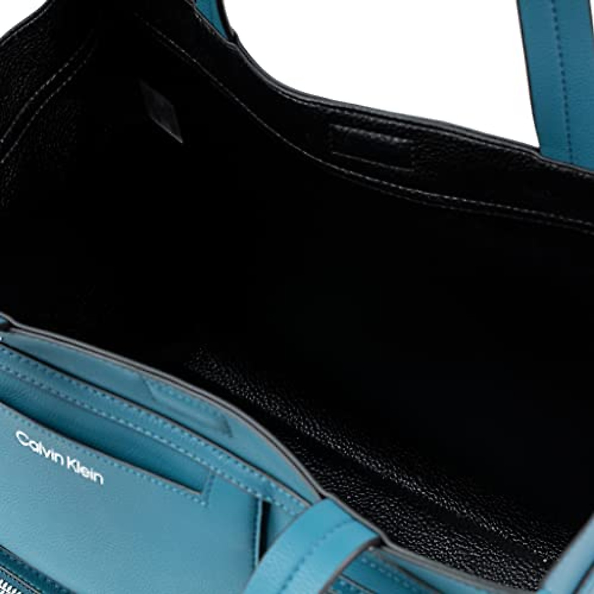 Calvin Klein Ember Organizational Tote, Aegean Blue,One Size