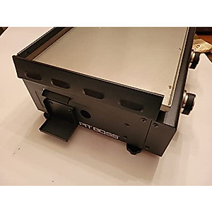 Wind Guard and Warming Rack Set for Pit Boss 2 Burner TableTop LP Gas Griddle and Other Portable Griddles in this size, Dark Brown (WGPB2)