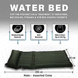 otica Water Bed for Bed Sores Prevention for Bed Ridden Patient and in Long Term hospitalization(Multicolor)