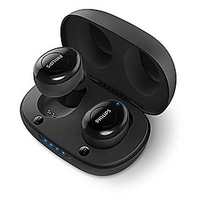 Philips UpBeat UT102 True Wireless in-Ear Earbuds Bluetooth 5.0 Headphone, TWS Stereo with 3+9 Hours Playtime, Multifunction Button + Smart Pairing (TAUT102BK)
