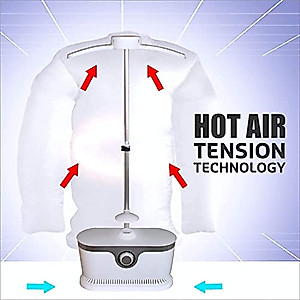 UNCLE SAM Portable Clothes Dryer, 110V Electric Compact Laundry Dryer, Portable Dryer for Apartments 1650W, Quickly Drying for Blouses, T-shirts, Sweaters, Jackets