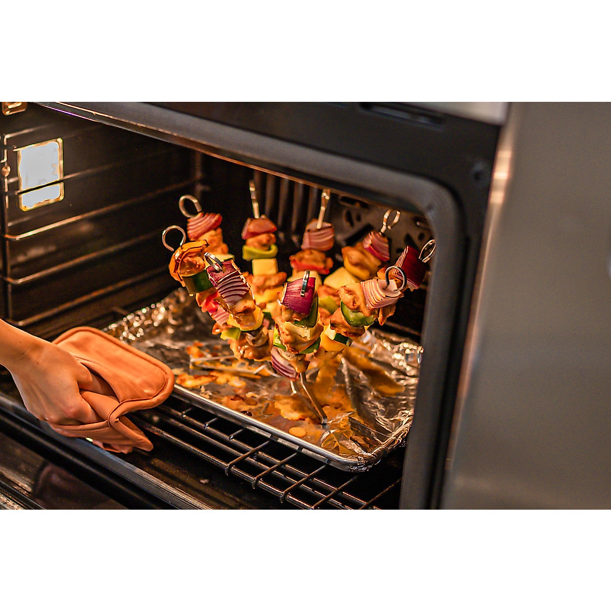 Oyaki Grill Set for Outdoor and Indoor Grilling - Heavy Duty BBQ Tools & Accessories Gift for Men, Dads, and Professional Smokers, 6 Stainless Steel Barbeque Utensils Kit with Case