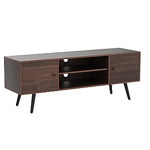 Cozy Castle Mid Century Modern TV Stand for 55 60 inch TV Entertainment Center with Storage Media TV Console Table for Living Room Bedroom and Office
