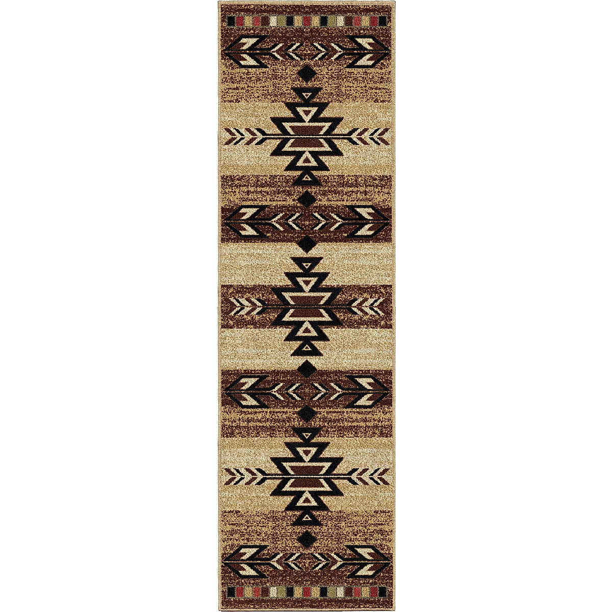 Rustic Lodge, Southwestern 2x8 Area Rug, 2'3"x7'7" Multi 7611