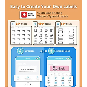 Phomemo Label Maker Machine, D30 Q30 Upgrade Version Q31 Mini Label Maker, Bluetooth Wireless Portabel Label Printer Handheld Thermal Labels Printer with Tape Easy to Use Compatible with iOS/Android