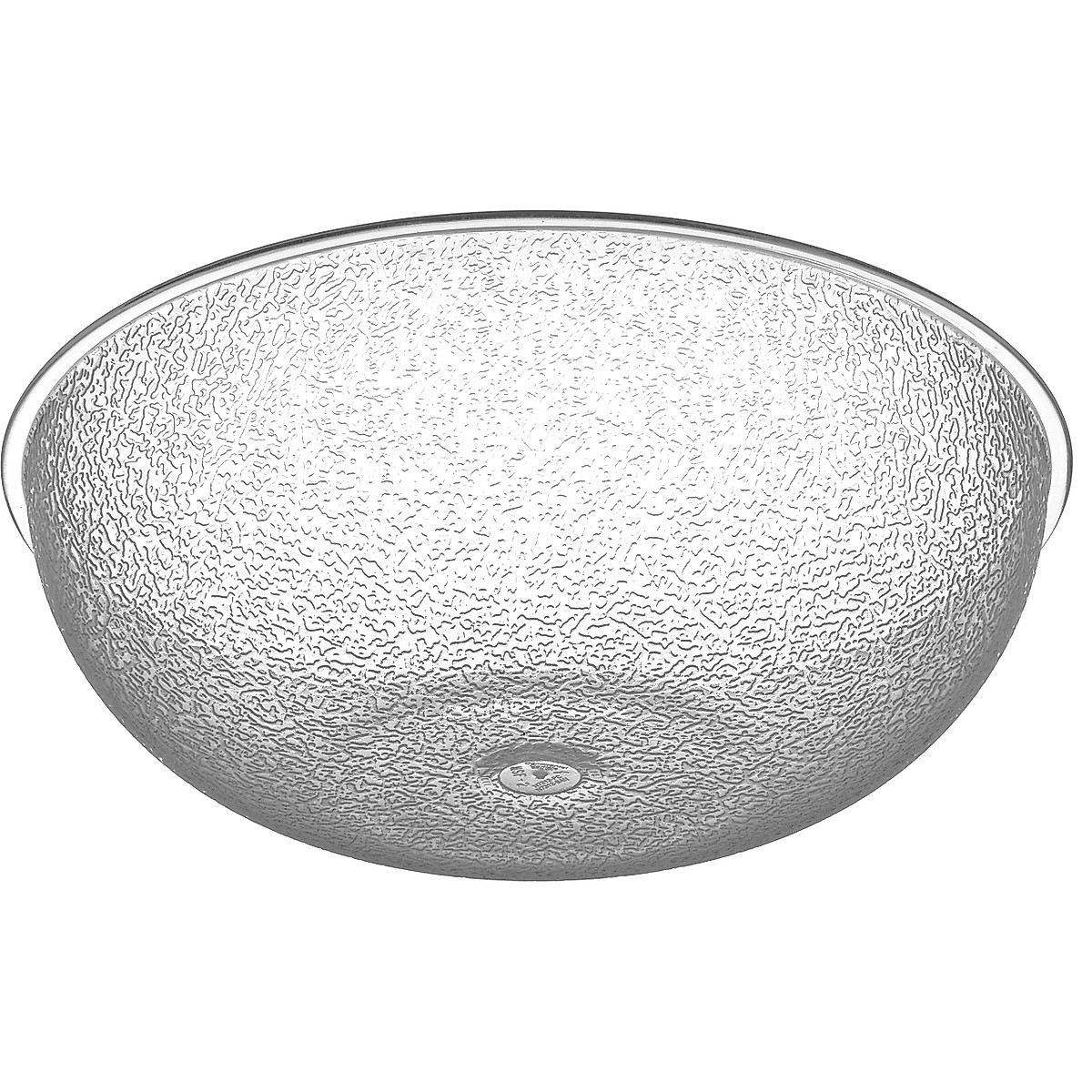 Carlisle FoodService Products 721207 Round Pebbled Salad Serving Bowl, 5.5 Quart, Clear
