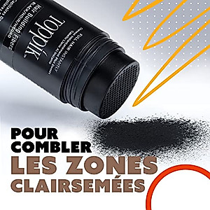 Toppik Hair Building Fibers, Black, 27.5g | Fill In Fine or Thinning Hair | Instantly Thicker, Fuller Looking Hair | 9 Shades for Men & Women