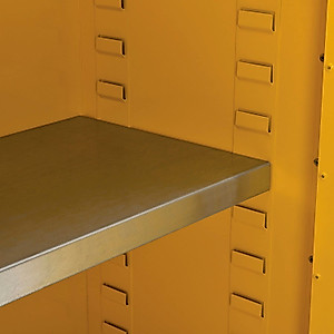 Global Industrial Flammable Cabinet, Self Close Single Door, 16 Gallon, 23"Wx18"Dx44"H