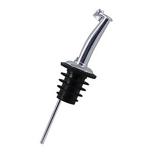 BarConic 12 Pack Tapered Metal Liquor Pourers with Flap