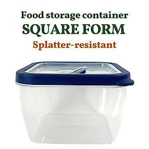 GODAGE 10-Piece Food Storage Containers with Vented Lids, Airtight and BPA Free, Stackable, Microwave, Freezer, and Dishwasher Safe (Blue)