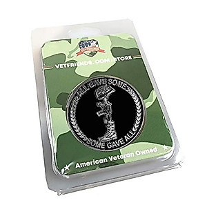 US Veterans Challenge Coin Limited Issue Licensed Military Apparel Patriotic Products Gifts for Veterans Families and Retired VetFriends.com
