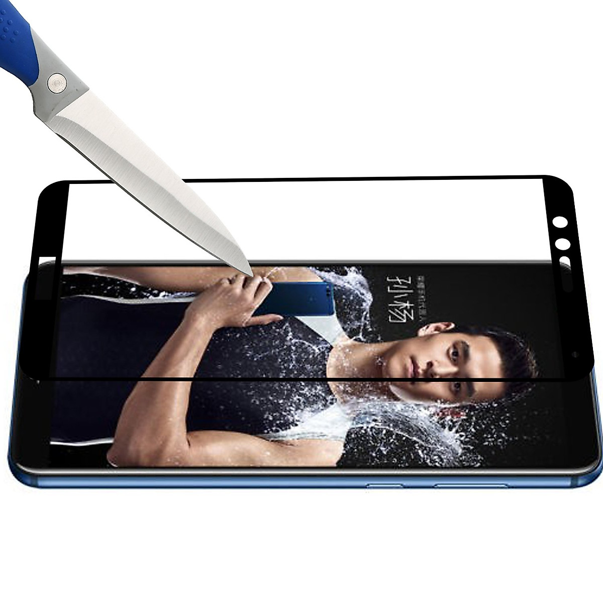 Mr.Shield [3-PACK] Designed For Huawei Mate SE [Japan Tempered Glass] [9H Hardness] [Full Cover] Screen Protector with Lifetime Replacement