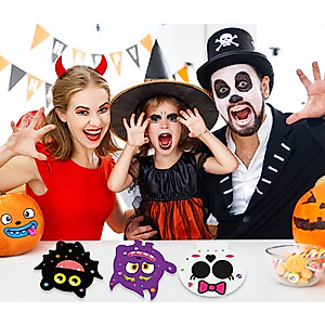 NC Halloween Craft Kits for Kids Halloween Foam Crafts Pumpkin Crafts for Kids Self Adhesive Halloween Stickers for Kids Halloween Party Crafts Decorations Halloween Craft Kits