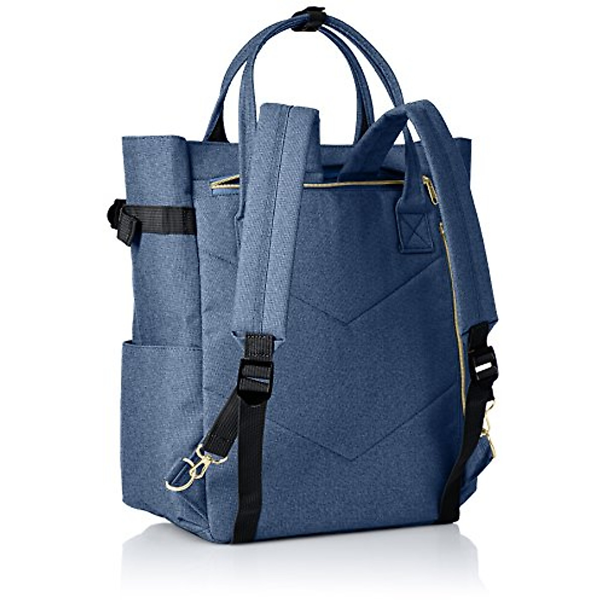 anello(アネロ) Women Regular 2-Way Tote Backpack, Denim Blue