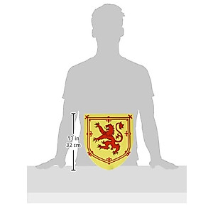 Nemesis Now 35cm, Yellow Rampant Lion Shield Toy, Wood