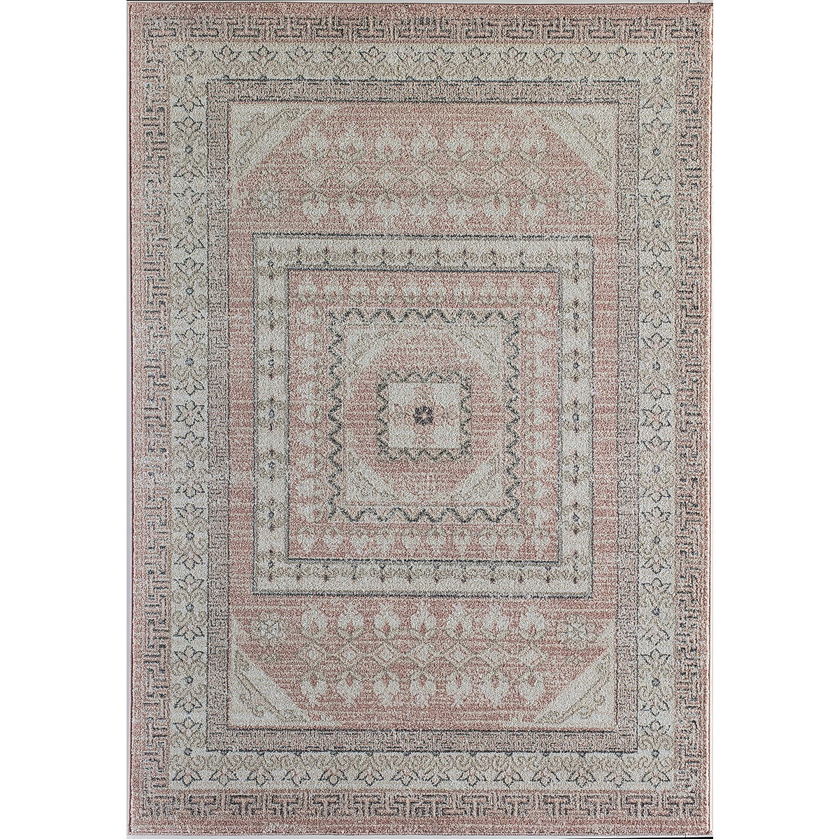 Rugs America Harper HY40A Vintage Transitional Carnation Non-Shedding Living Room Bedroom Dining Home Office Area Rug, 8'0" x 10'0"