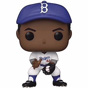 POP Baseball: Sports Legends - Jackie Robinson Funko Vinyl Figure (Bundled with Compatible Box Protector Case)