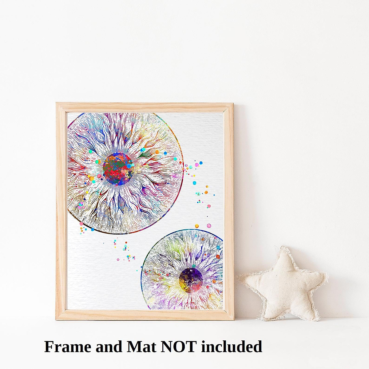 Dignovel Studios 11X14 Unframed Iris Human Eye Blood Vessels Ophthalmology Clinic Watercolor Art Print Poster Housewarming Wall Giclee Office Home Decor DN535