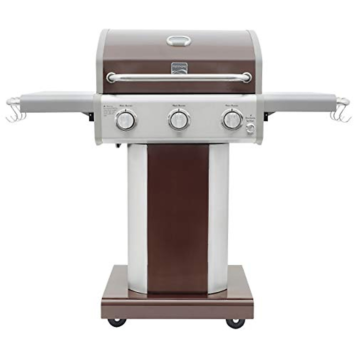 Kenmore 3-Burner Outdoor BBQ Grill | Liquid Propane Barbecue Gas Grill, PG-A4030400LD-MO, Pedestal Grill & Grill Cover for Outdoor Grill, 56 Inch, Waterproof, Weather- UV- and Fade-Resistant