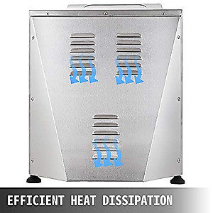 VEVOR Commercial Dough Roller Sheeter 15.7inch Electric Pizza Dough Roller Machine 370W Automatically Suitable for Noodle Pizza Bread and Pasta Maker Equipment