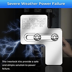 MOTOQUEEN Generator Interlock Kit Fits for Siemens 100 Amp/Murray 100 Amp Panel