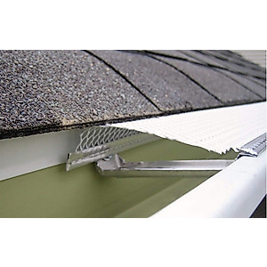 Aluminum Speed Screen Leaf Guard for Gutters (6 INCH, Mill Finish-CASE(5))