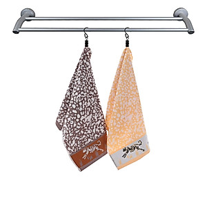 Coideal Curtain Clips Gutter Hooks, 40 Pcs Metal S Hooks Awning Xmas Light Shower Hanging Clips for Christmas Decoration, Indoor and Outdoor (Black)