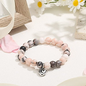 Jewelry&Card Christmas Inspirational Teen Girl Gifts Trendy Stuff "C" Letter Bracelets Cute Birthday Gifts Ideas for 13 14 15 16 Year Old Teens Her