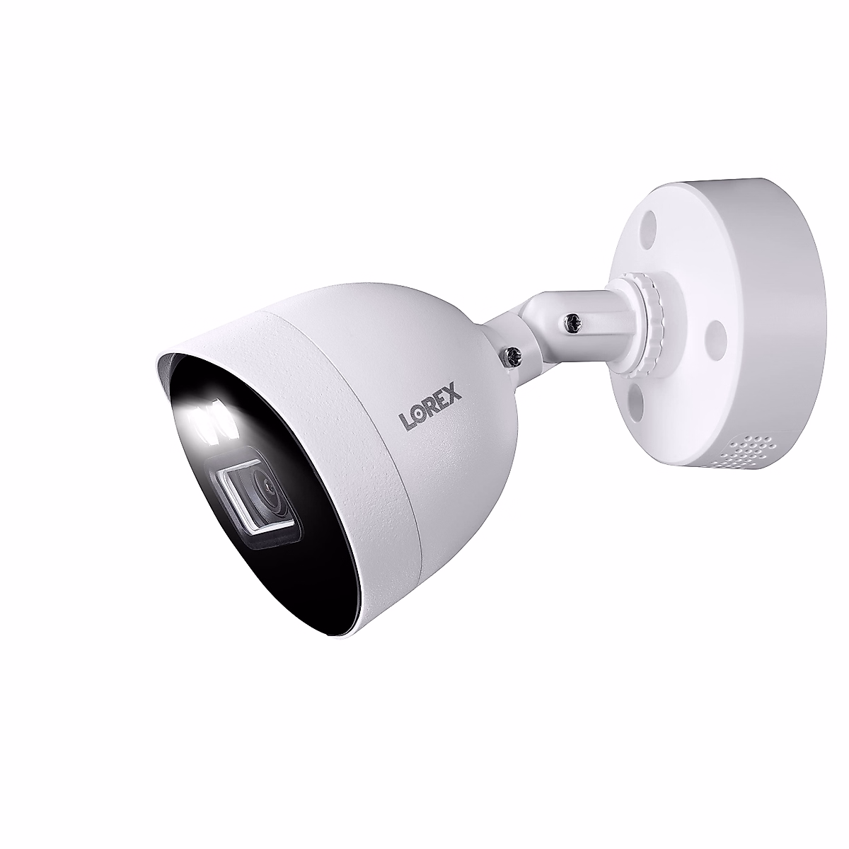 Lorex C884DA Indoor/Outdoor 4K Ultra HD Smart Deterrence CVI Wired Bullet Security Camera, Color Night Vision, Dual Warning LED Lights, Siren, Camera Only (M. ) (Renewed)