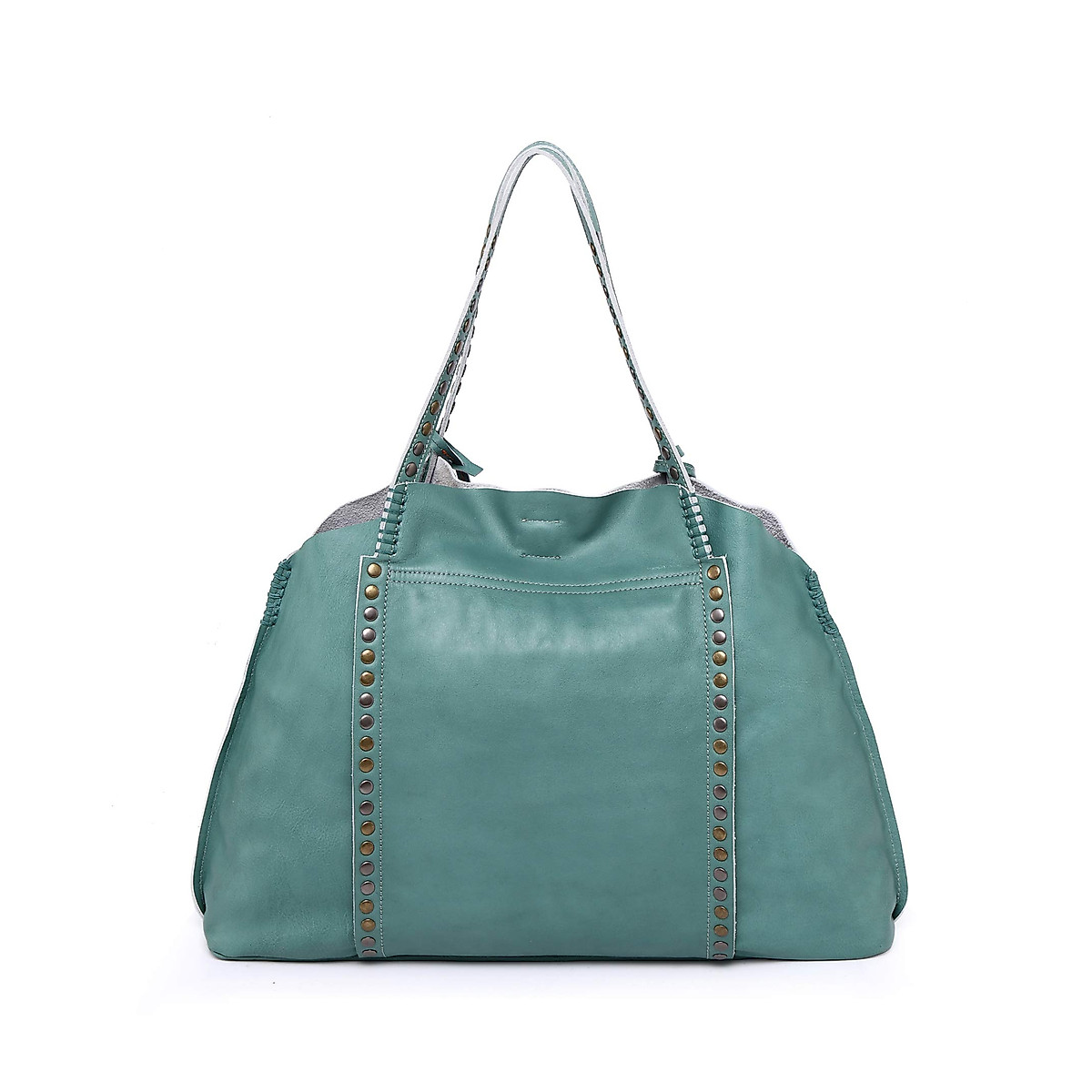 OLD TREND Genuine Leather Birch Tote Bag (Mint)